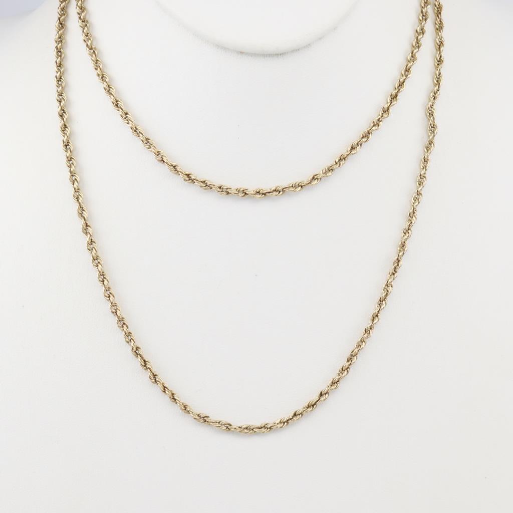10kt Gold Rope Chain Necklace | Property Room