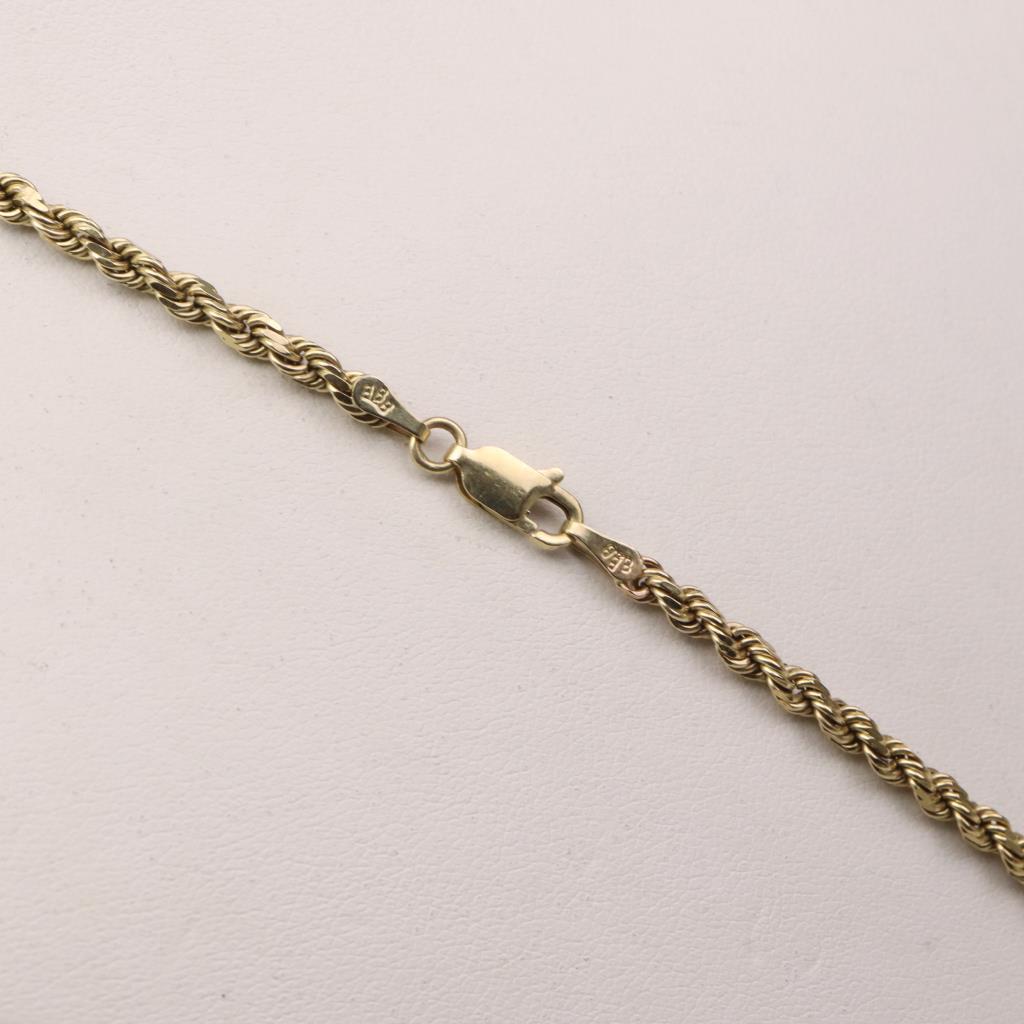 10kt Gold Rope Chain Necklace | Property Room