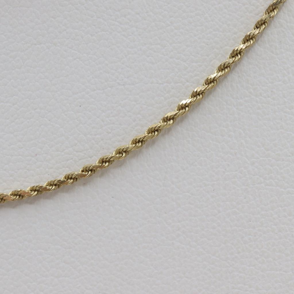 10kt Gold Rope Chain Necklace | Property Room