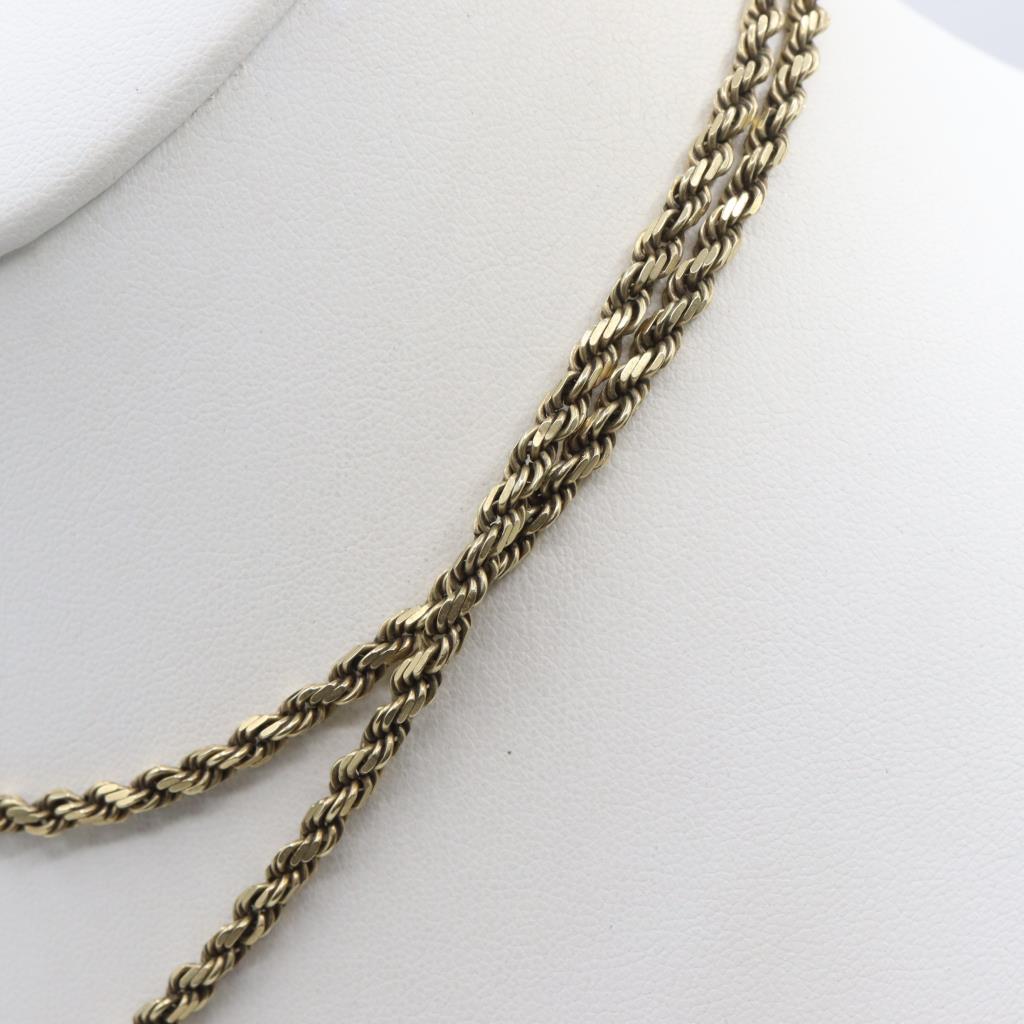 10kt Gold Rope Chain Necklace | Property Room
