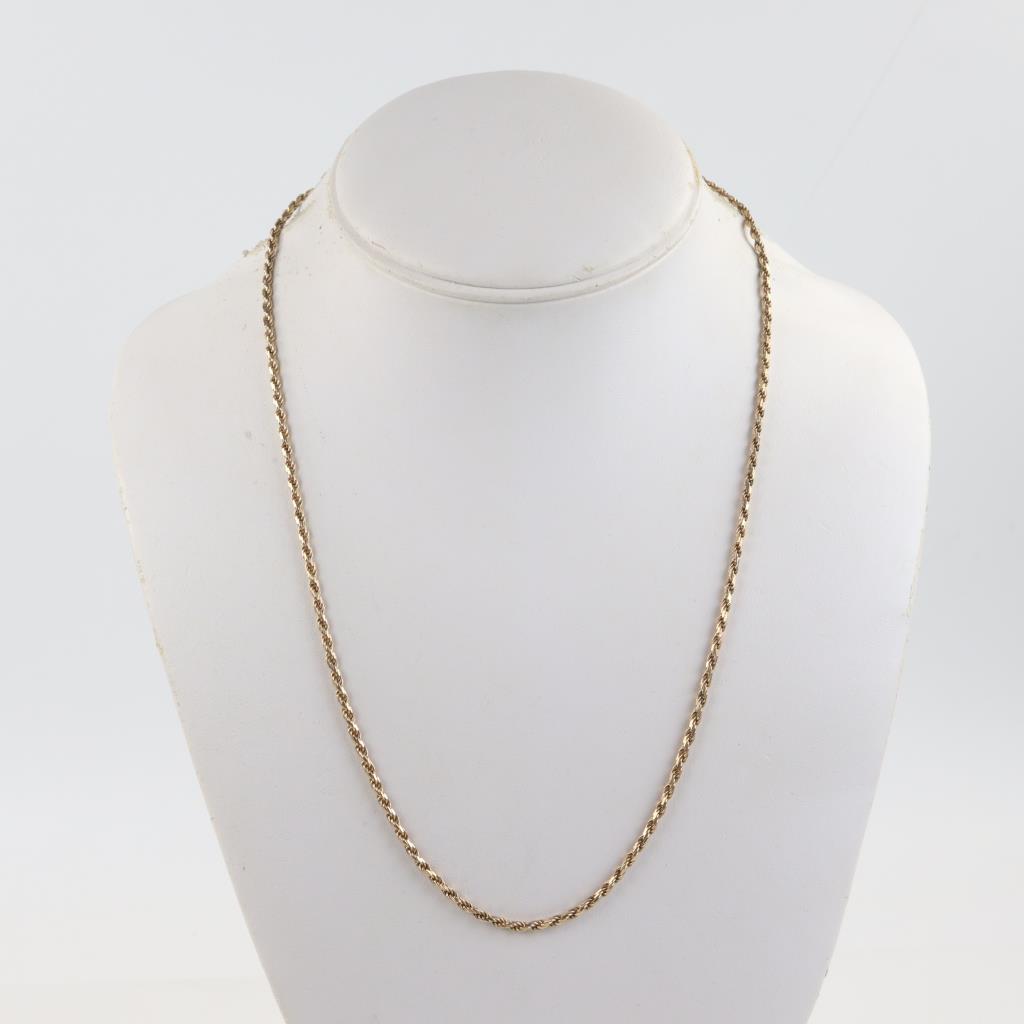 10kt Gold Rope Chain Necklace | Property Room