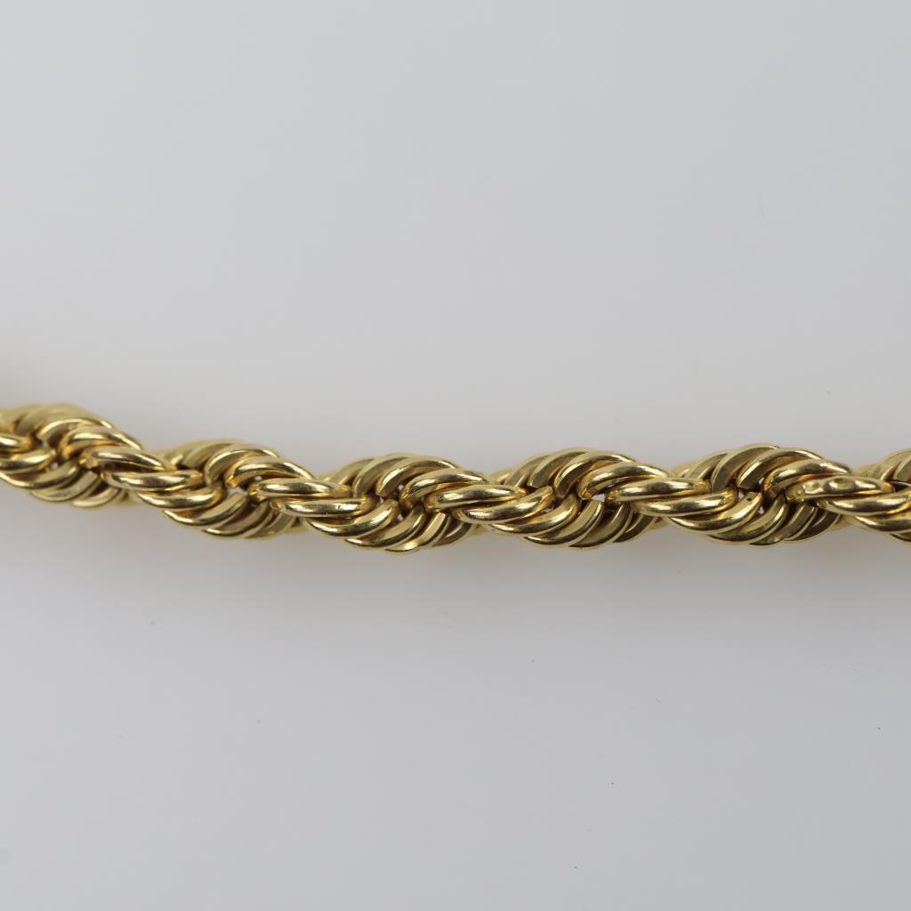 10kt Gold Rope Chain Necklace | Property Room