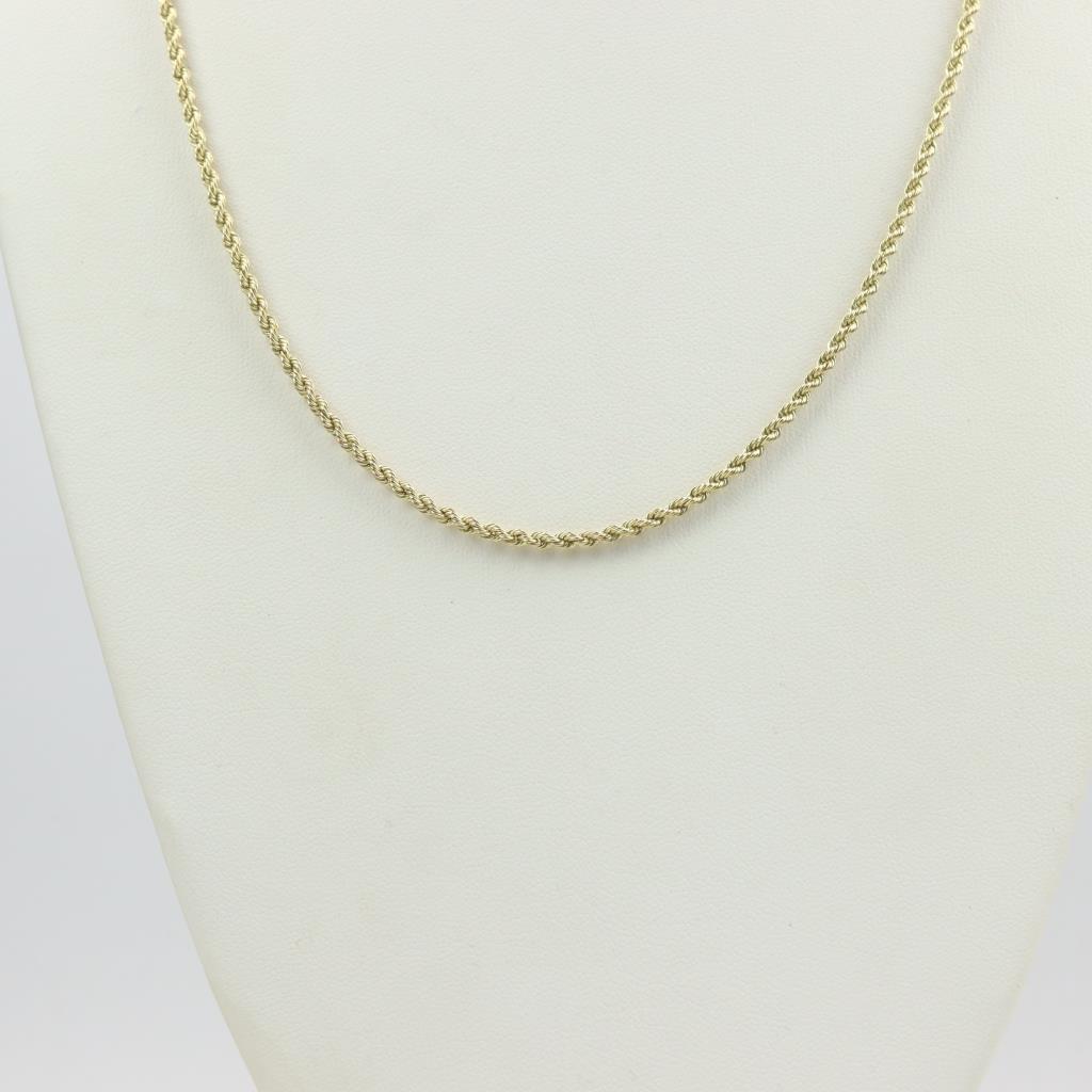 10kt Gold Rope Chain Necklace | Property Room