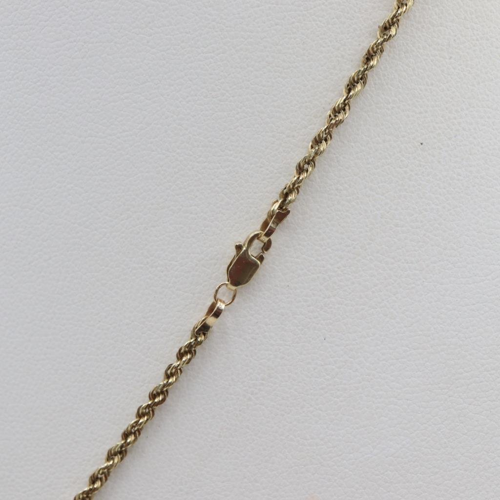 10kt Gold Rope Chain Necklace | Property Room