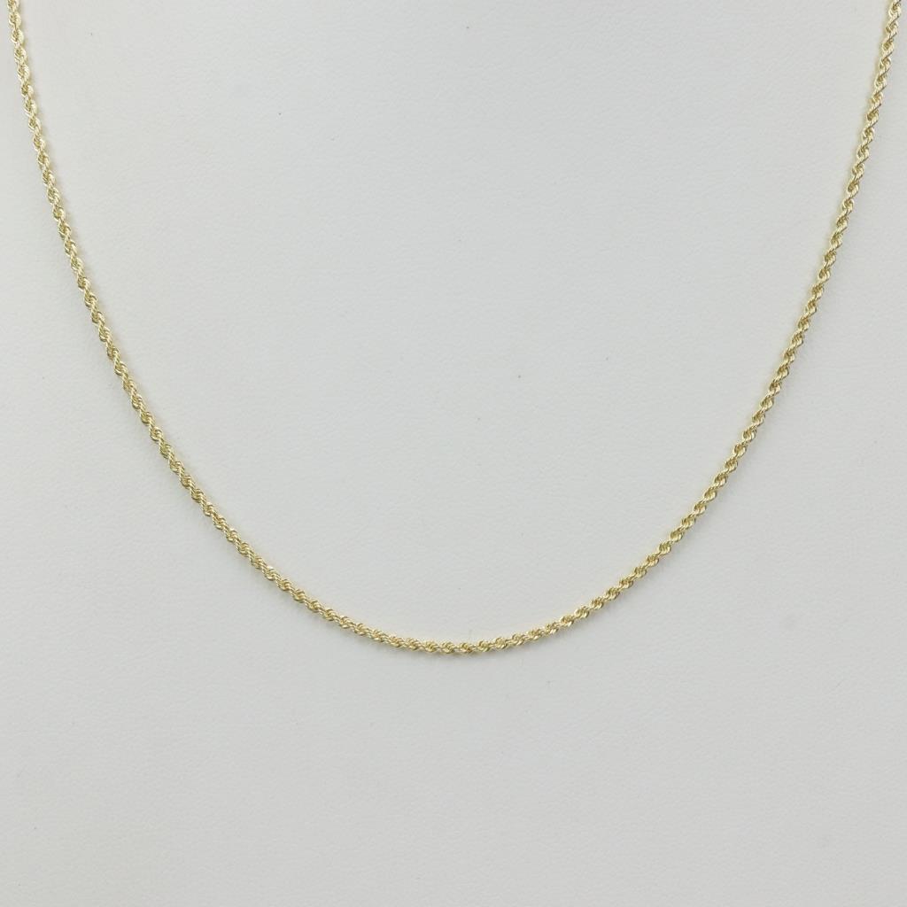 10kt Gold Rope Chain Necklace | Property Room