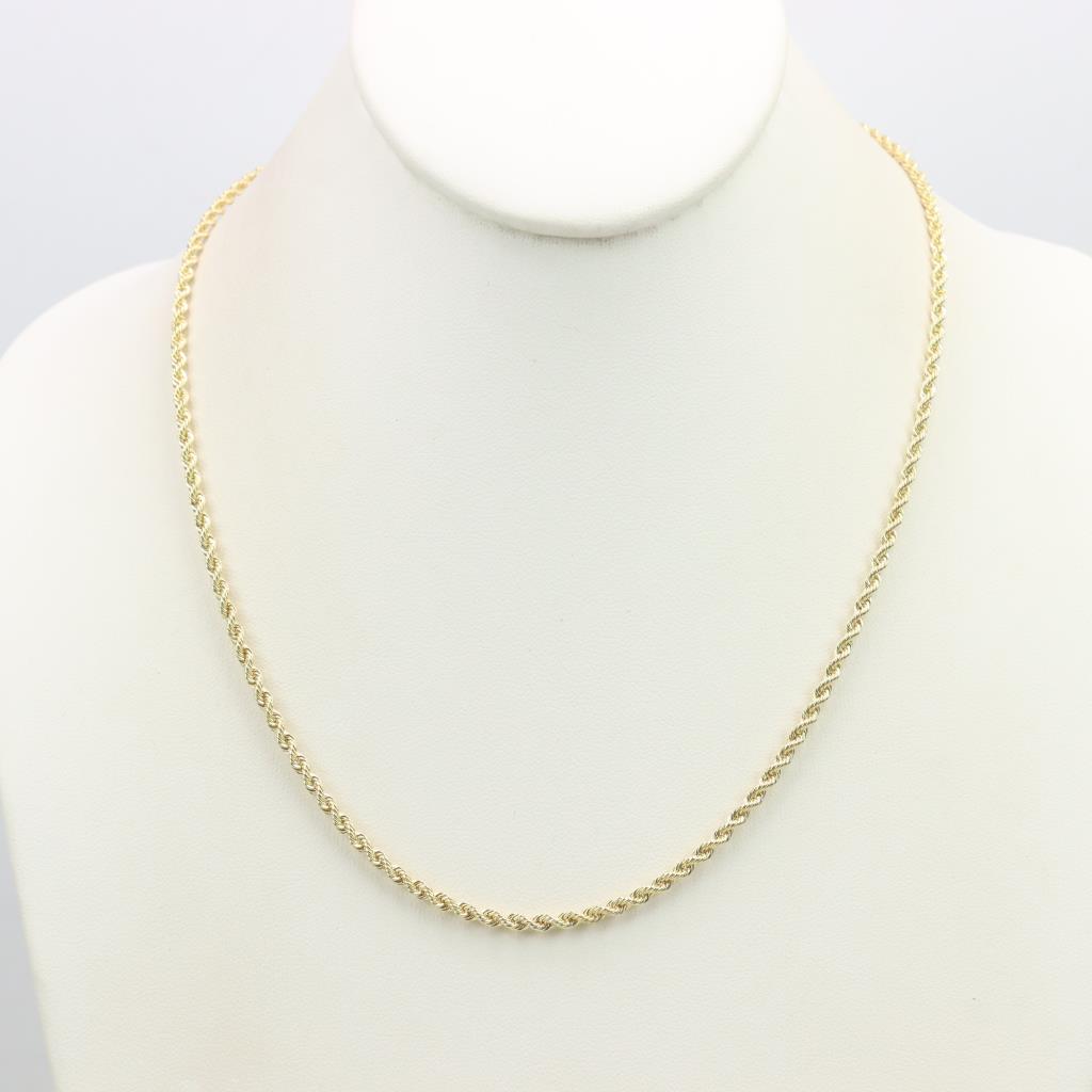 10kt Gold Rope Chain Necklace | Property Room