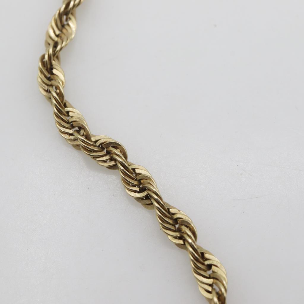 10kt Gold Rope Chain Necklace | Property Room