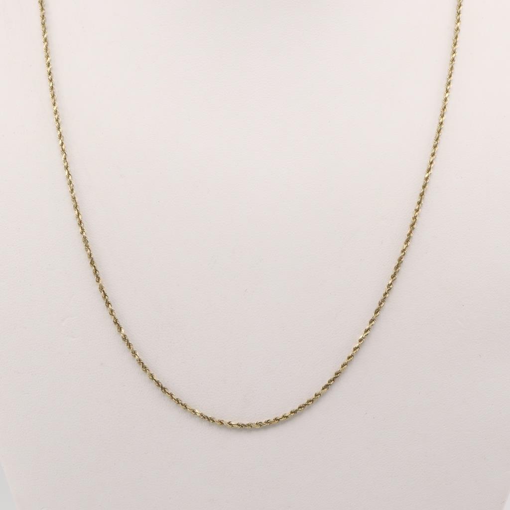 10kt Gold Rope Chain Necklace | Property Room