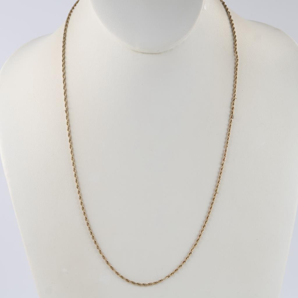 10kt Gold Rope Chain Necklace | Property Room