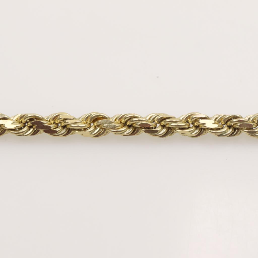 10kt Gold Rope Chain Necklace | Property Room