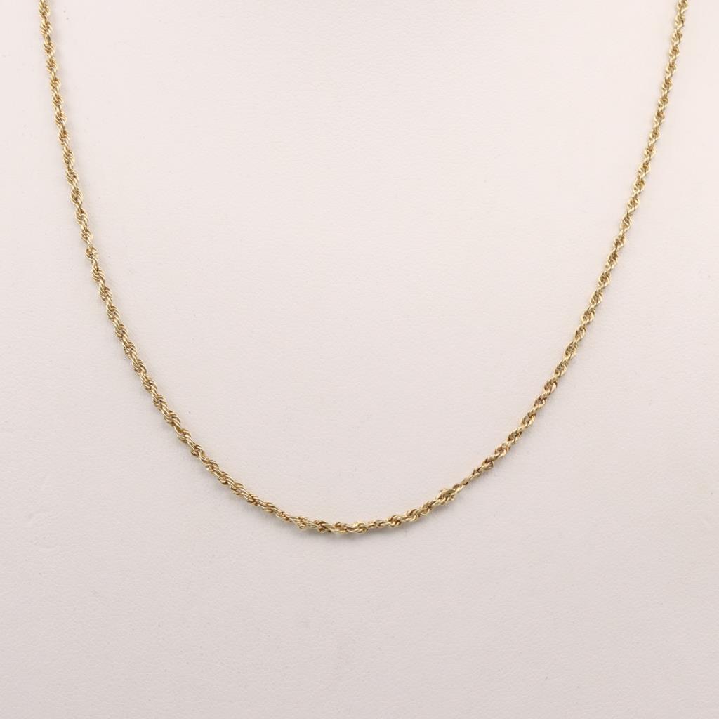 10kt Gold Rope Necklace | Property Room