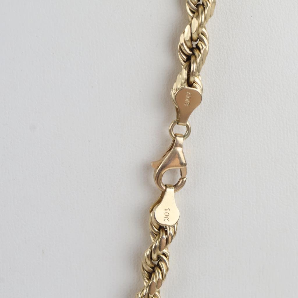10kt Gold Rope Necklace | Property Room