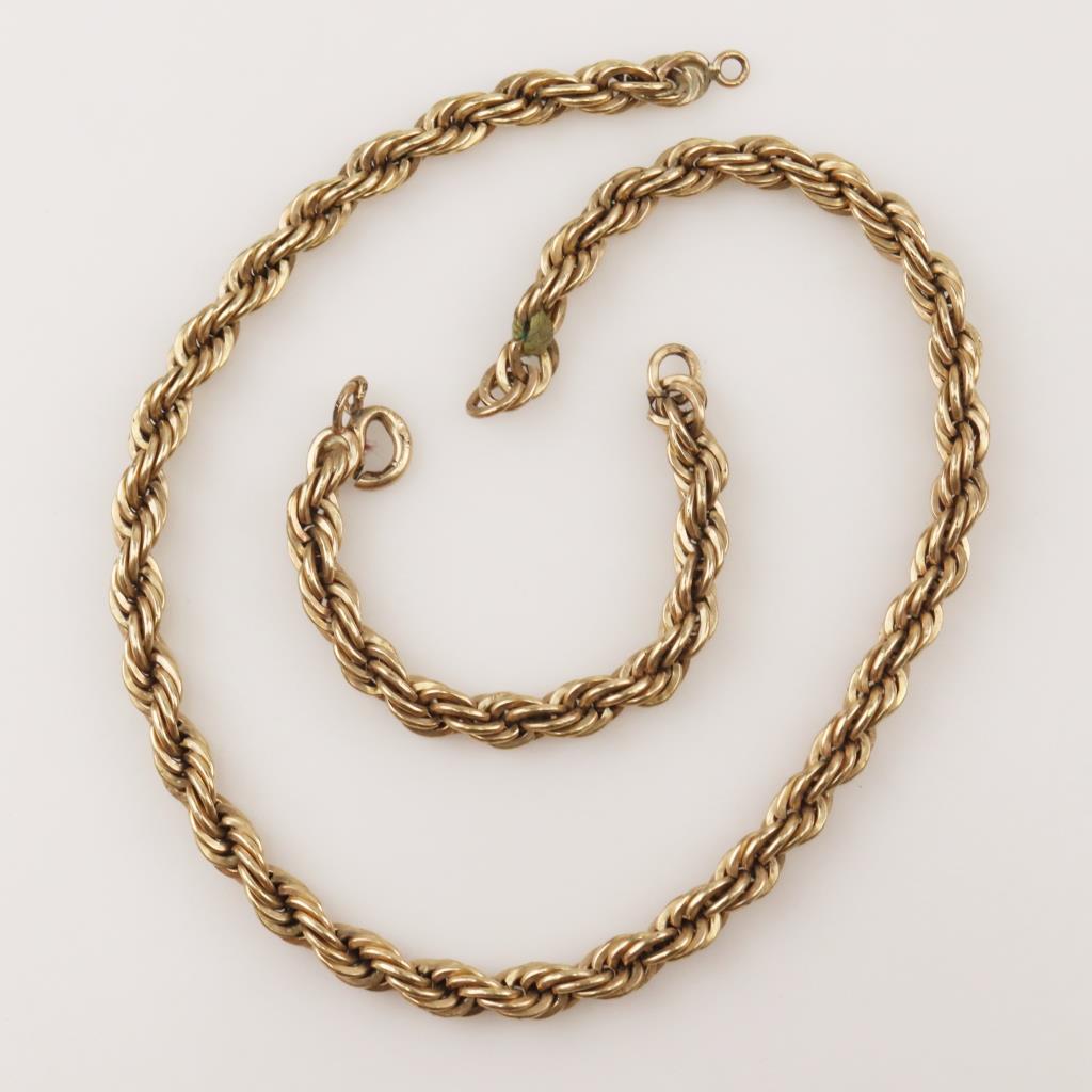 10kt Gold Rope Necklace | Property Room