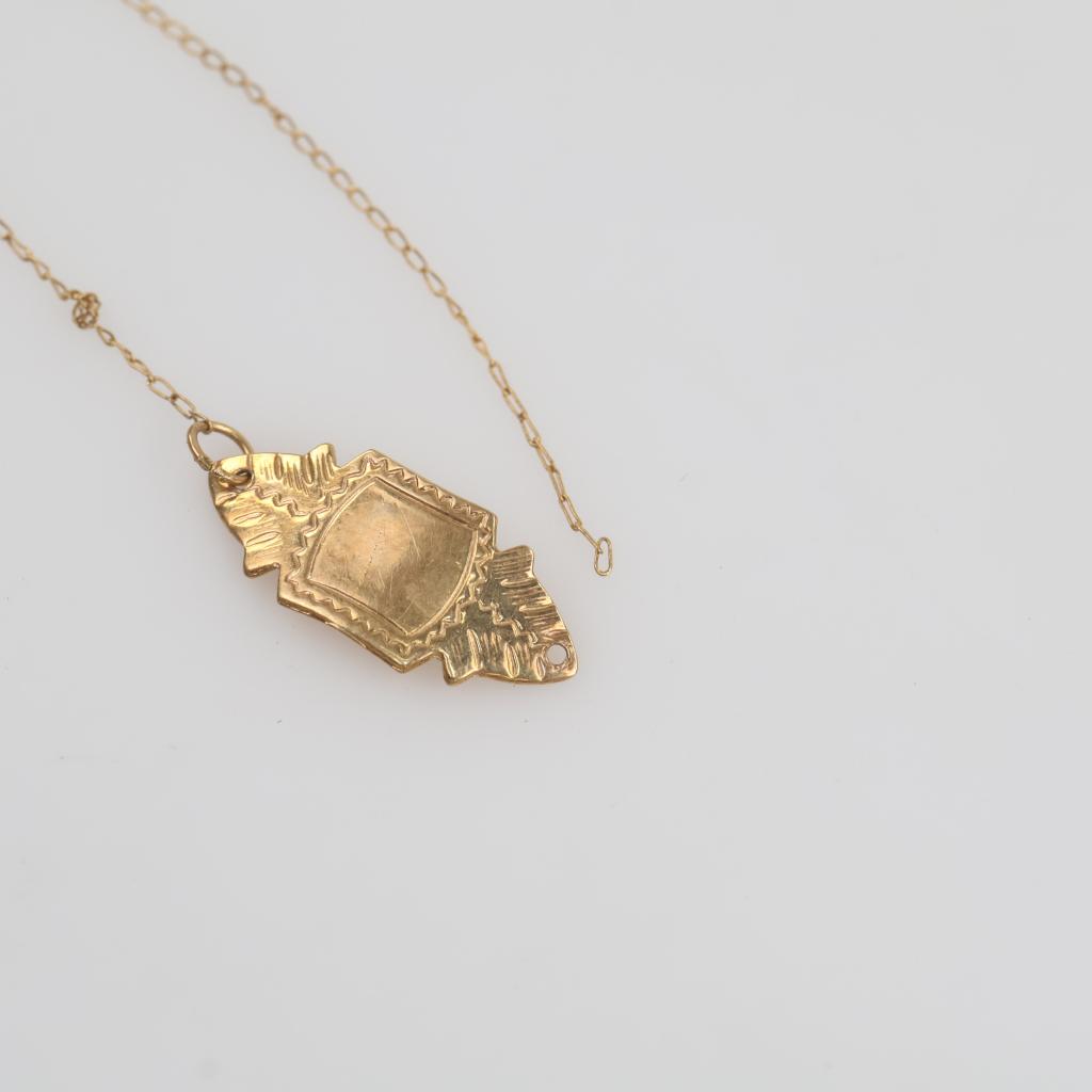 10kt Gold Small Initial Plate Bracelet | Property Room