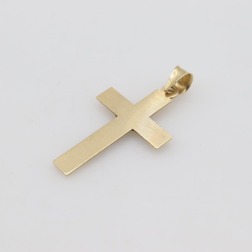 10kt Gold Tri-color Cross Pendant | Property Room