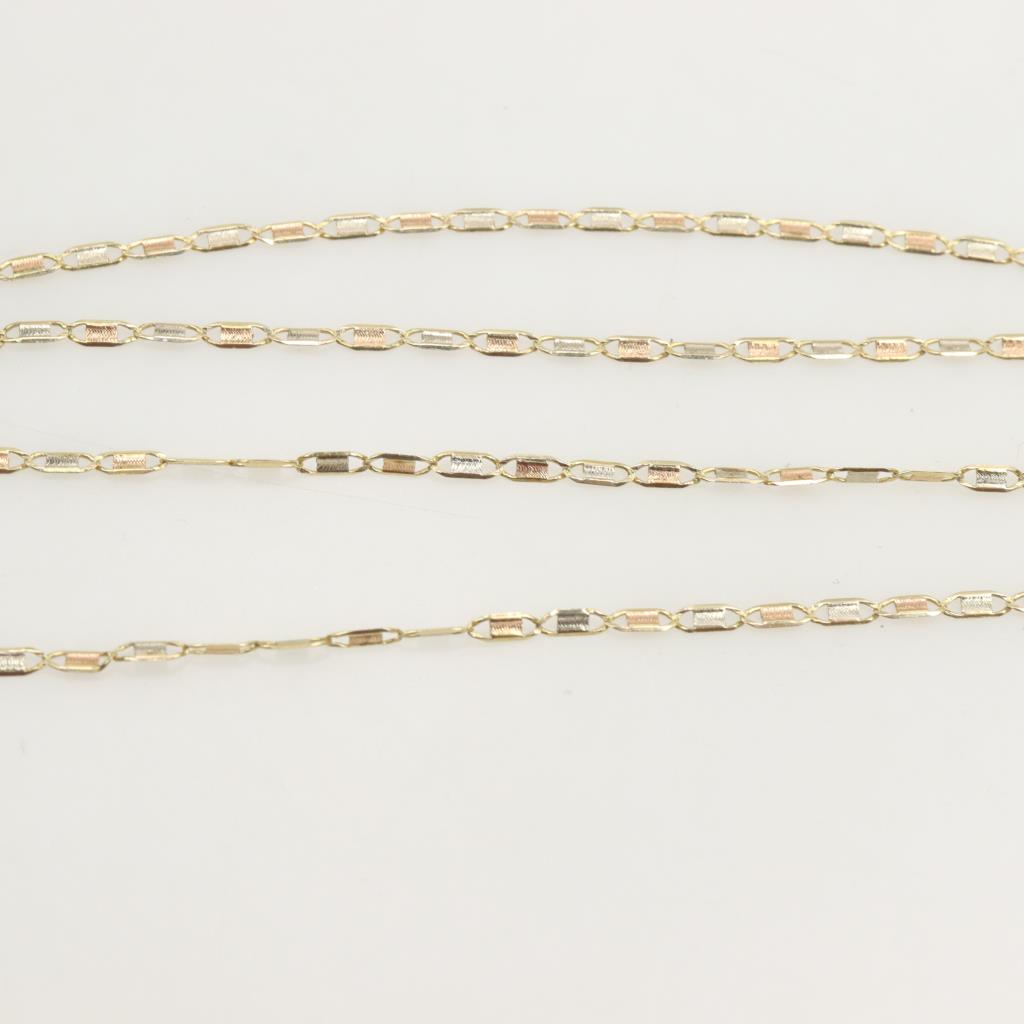 10kt Gold Tri-color Necklace | Property Room