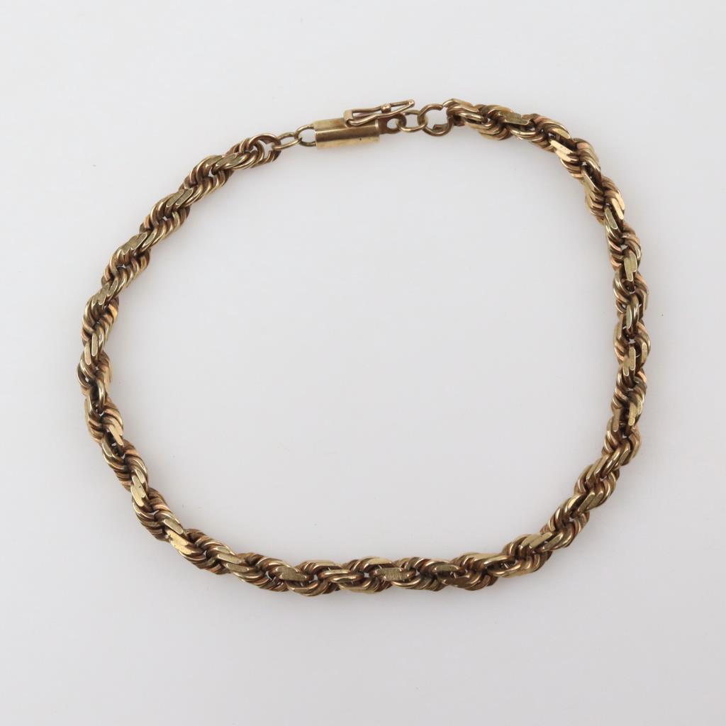 10kt Gold Twisted Rope Bracelet | Property Room