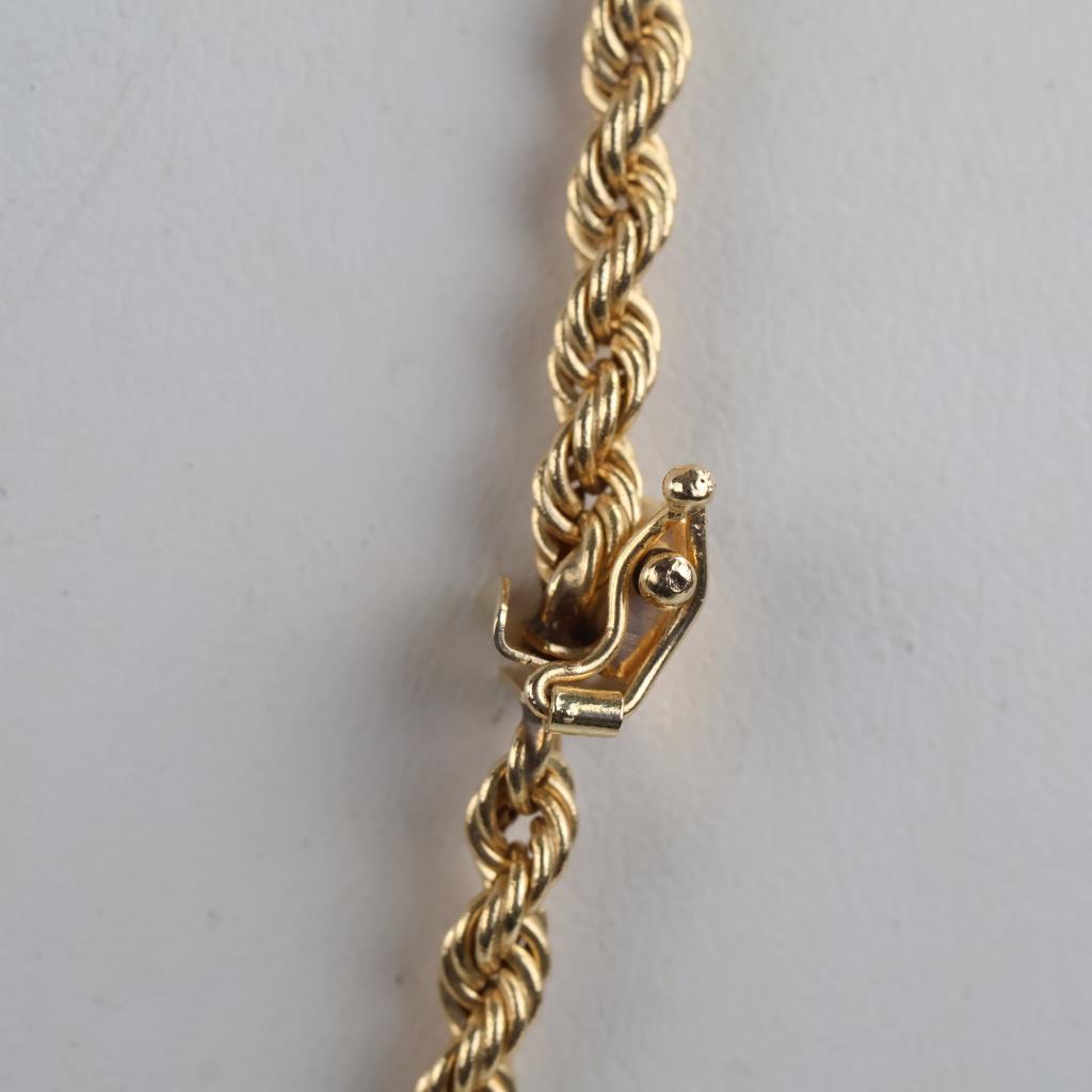 10kt Gold Twisted Rope Necklace | Property Room