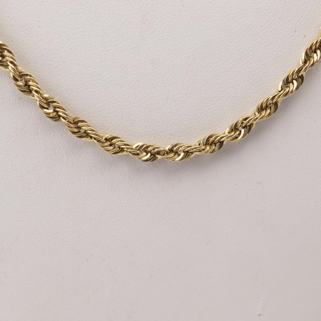 10kt Gold Twisted Rope Necklace | Property Room