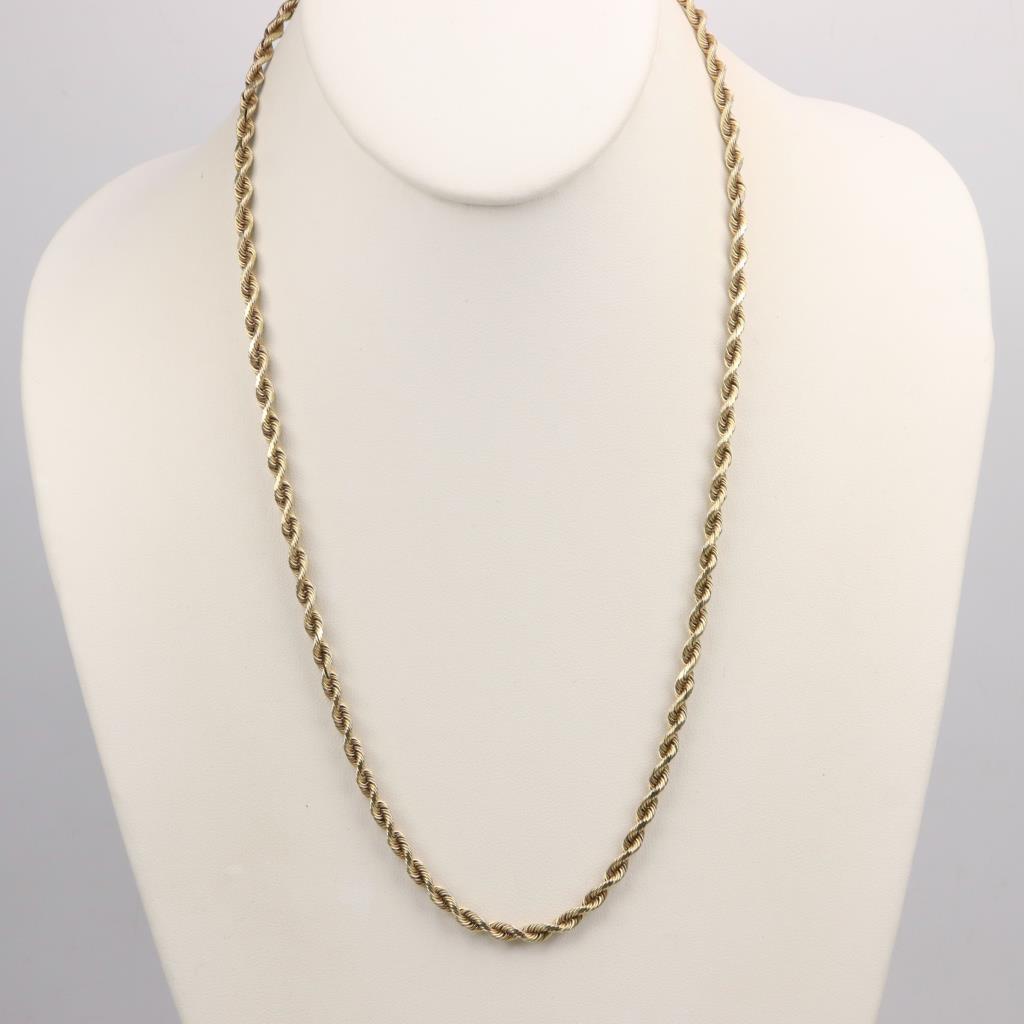 10kt Gold Twisted Rope Necklace | Property Room