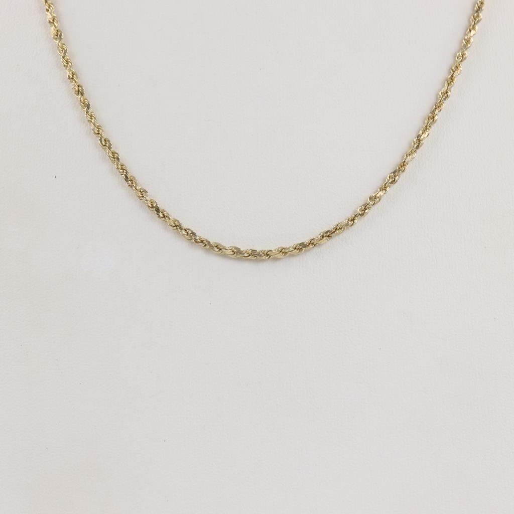 10kt Gold Twisted Rope Necklace | Property Room