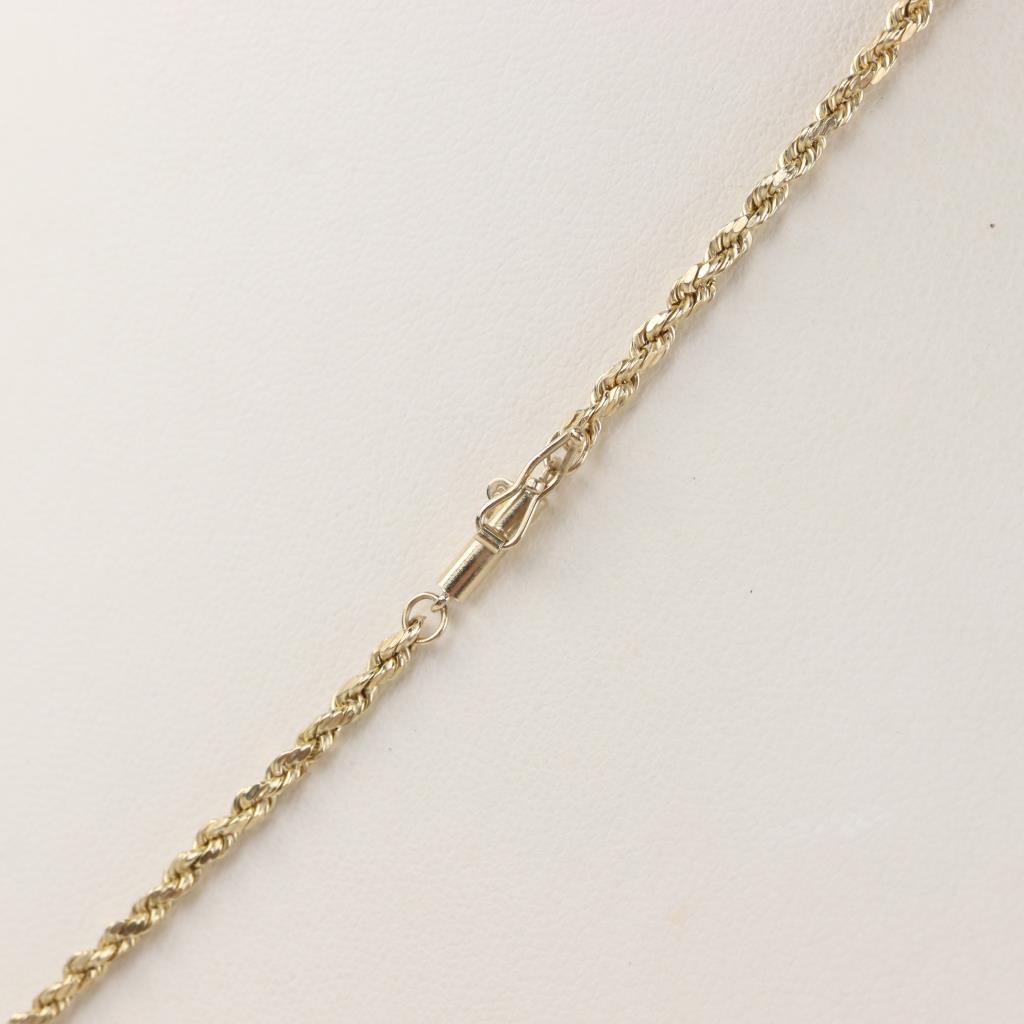 10kt Gold Twisted Rope Necklace | Property Room