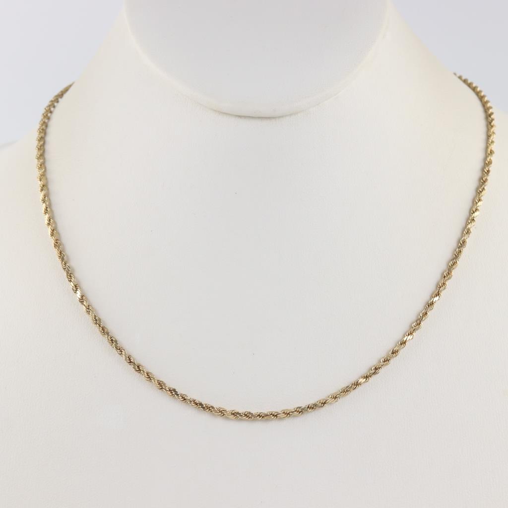 10kt Gold Twisted Rope Necklace | Property Room