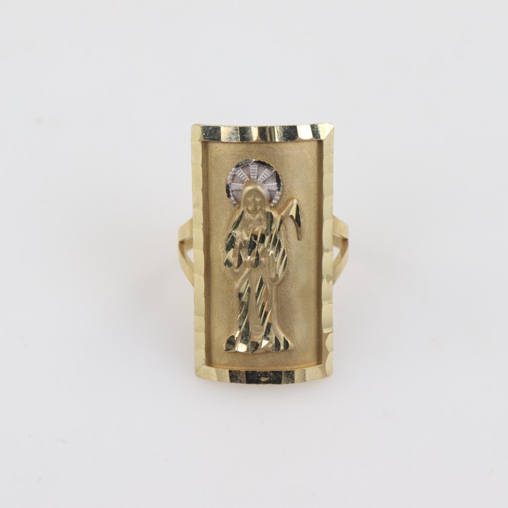 10kt Gold Two-tone Death Ring | Property Room