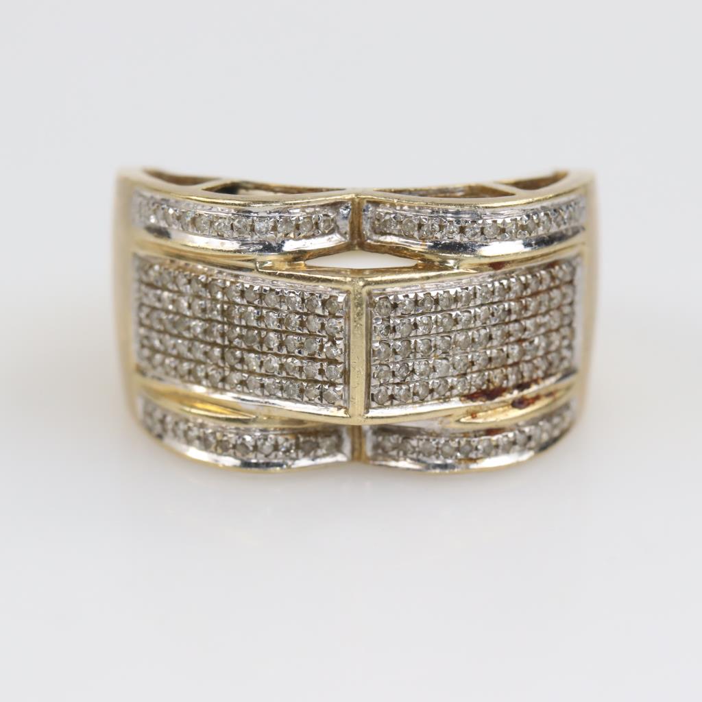 10kt Gold Two-tone Diamond Accent Ring | Property Room