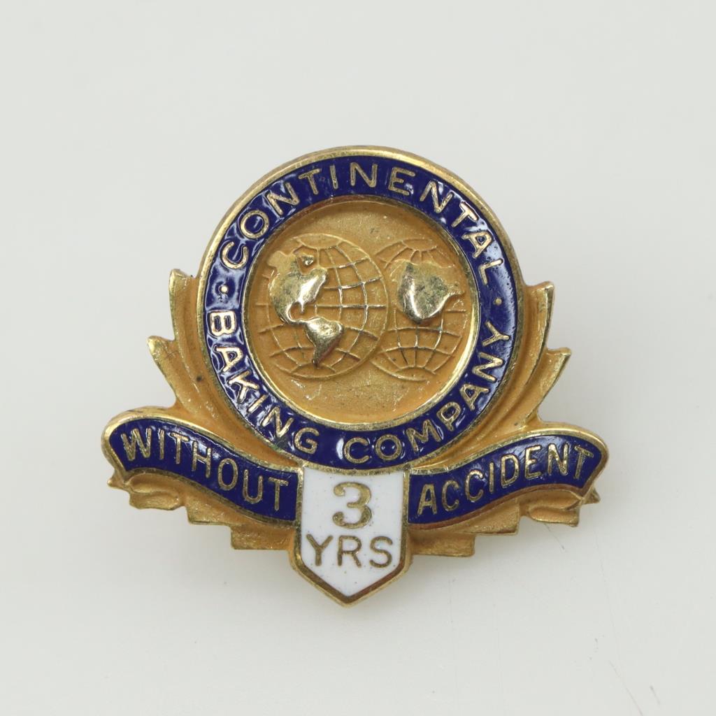 10kt Gold-filled Continental Baking Company Pin | Property Room