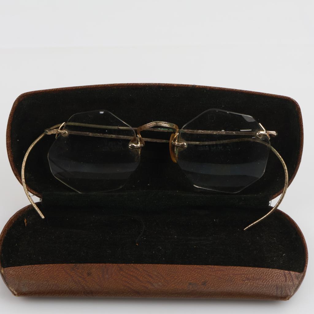 10kt GP Vintage Frames Octagon Lens | Property Room