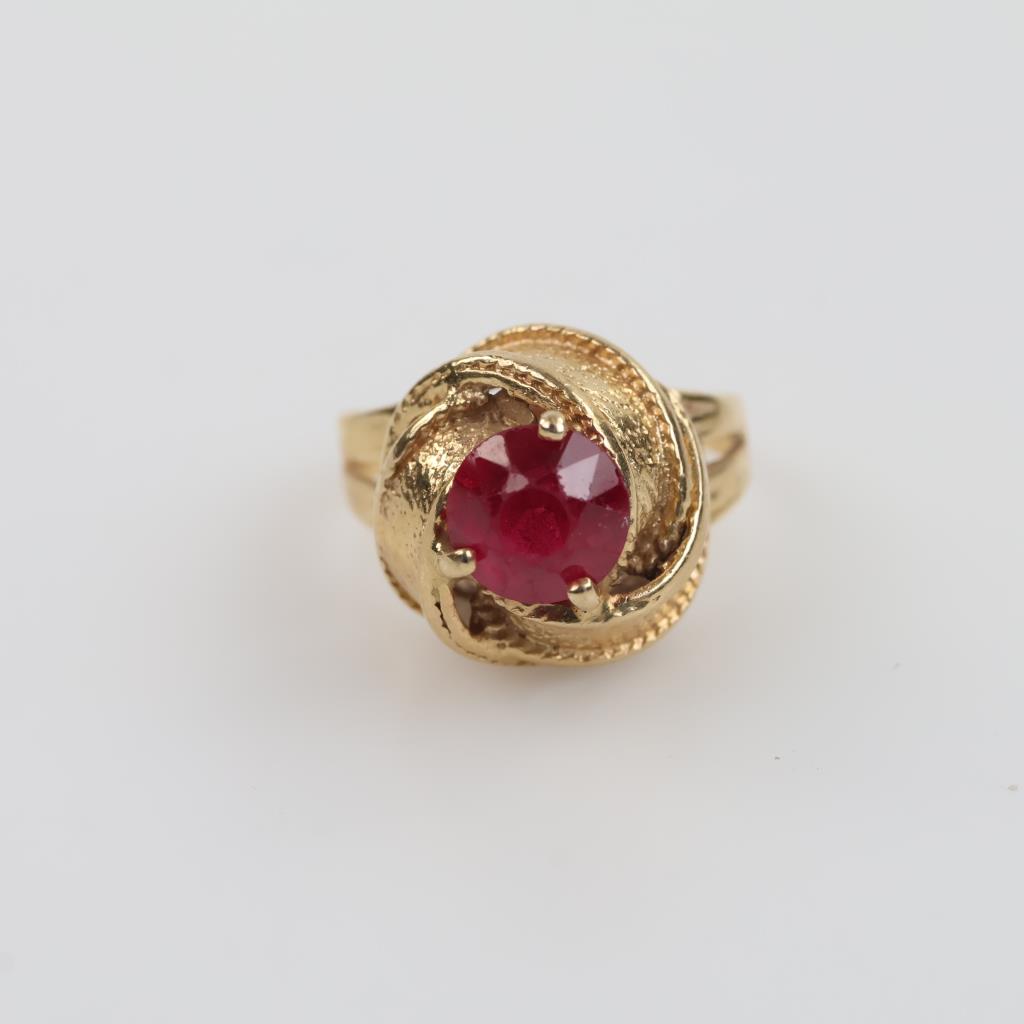 10kt Red Stone Ring | Property Room