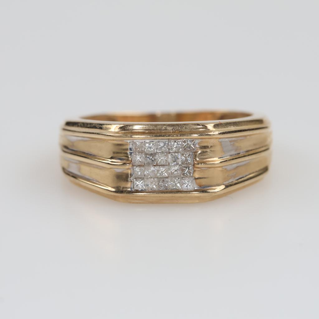 10kt Two Tone Gold Diamond Ring | Property Room