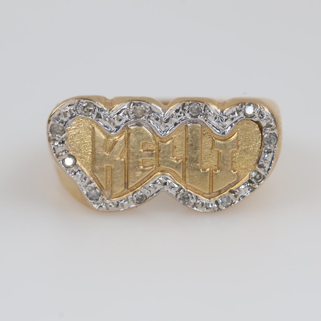 10kt Two-tone Gold Diamond "Kelli" Ring | Property Room