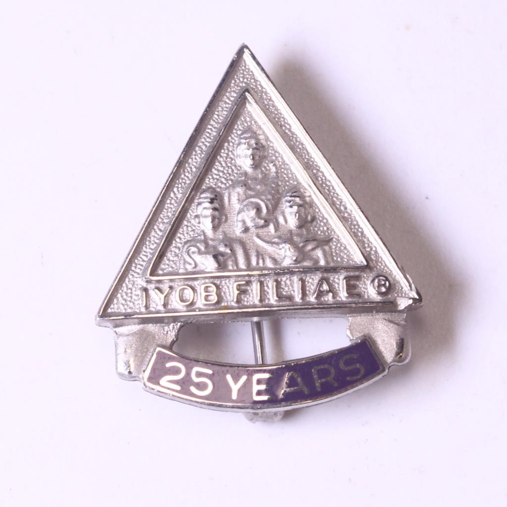 10kt White Gold Filled Pin, "IYOB FILIAE", 2.7g | Property Room