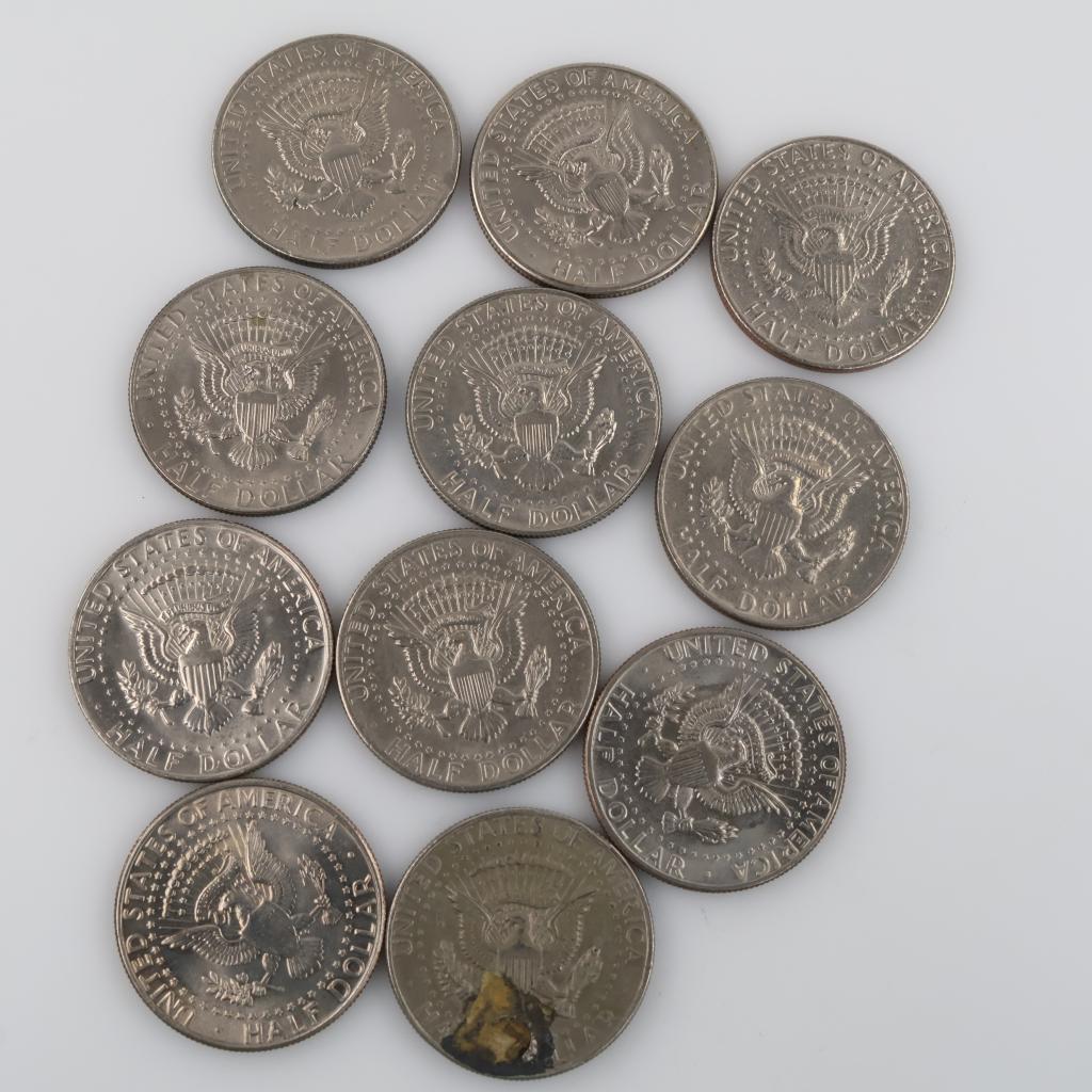 11 US Kennedy Half Dollar Coins | Property Room