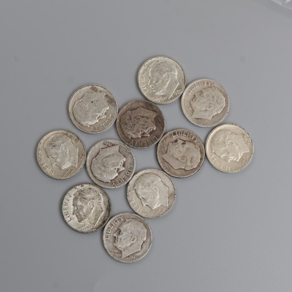 11 US Silver Dimes | Property Room