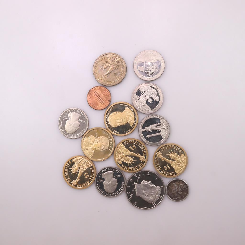 12+ US Coins, Includes 1 Silver Coin | Property Room