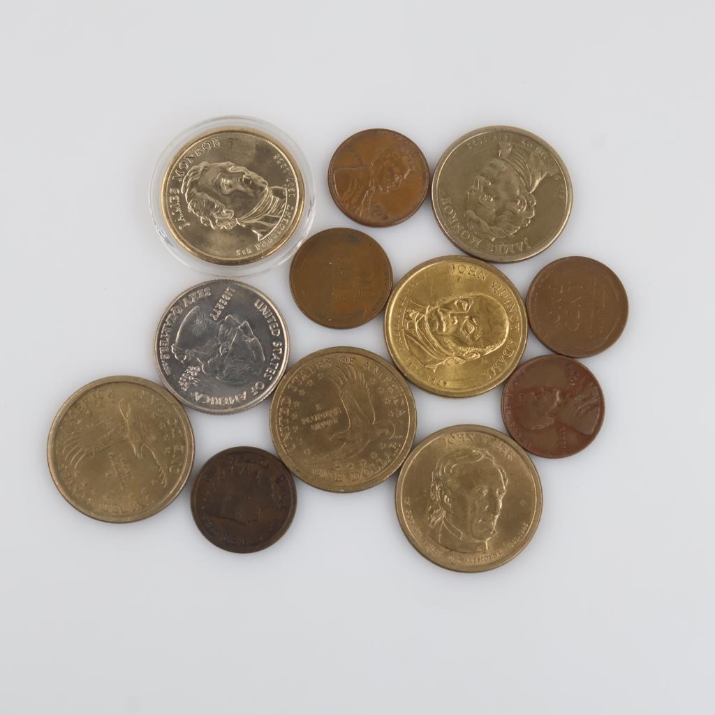 12 US Coins With Indian Head Penny | Property Room