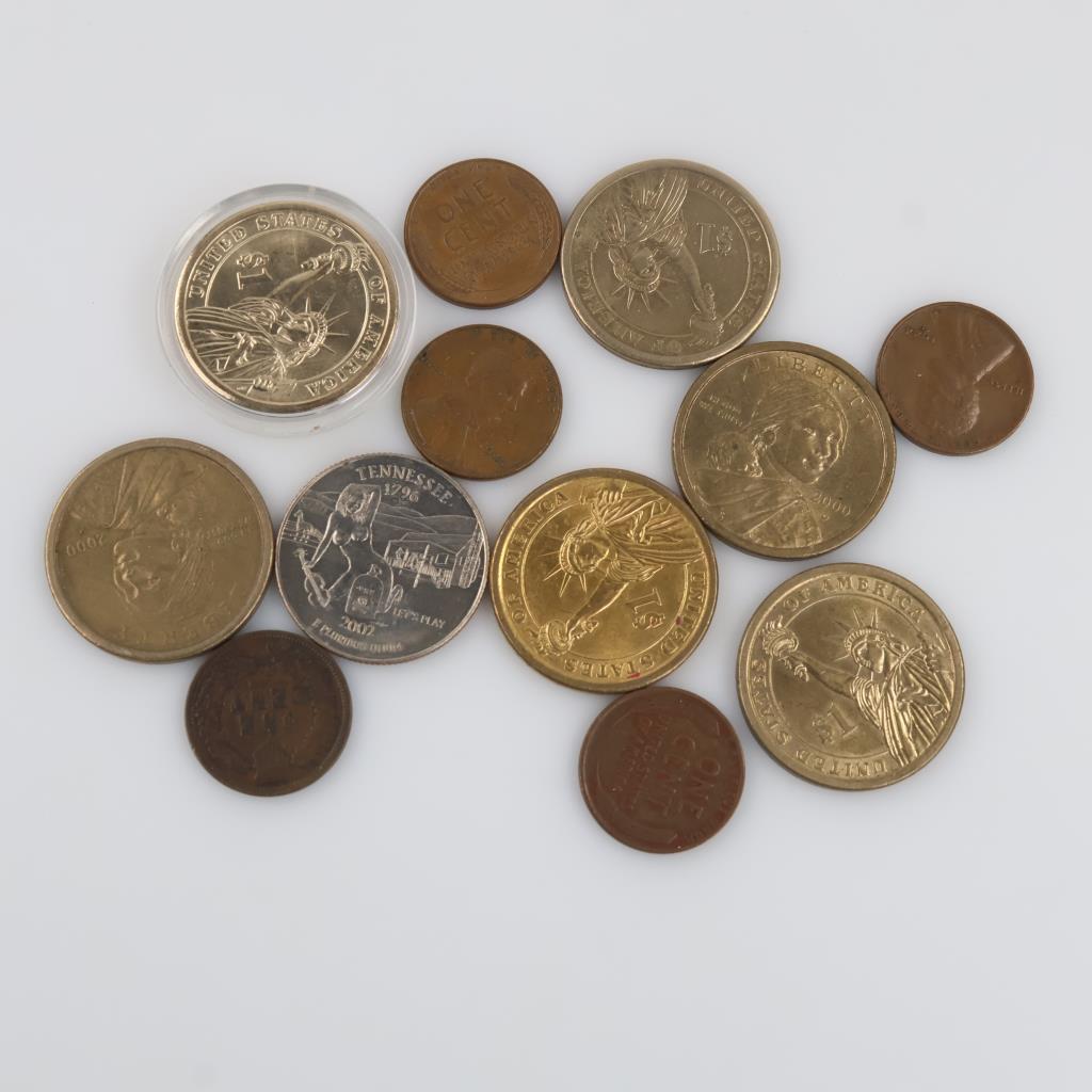 12 US Coins With Indian Head Penny | Property Room