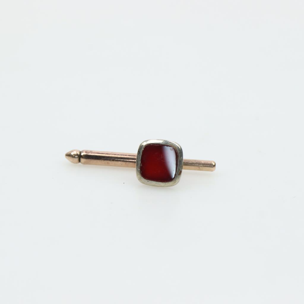 12kt GF red spinel shirt stud | Property Room