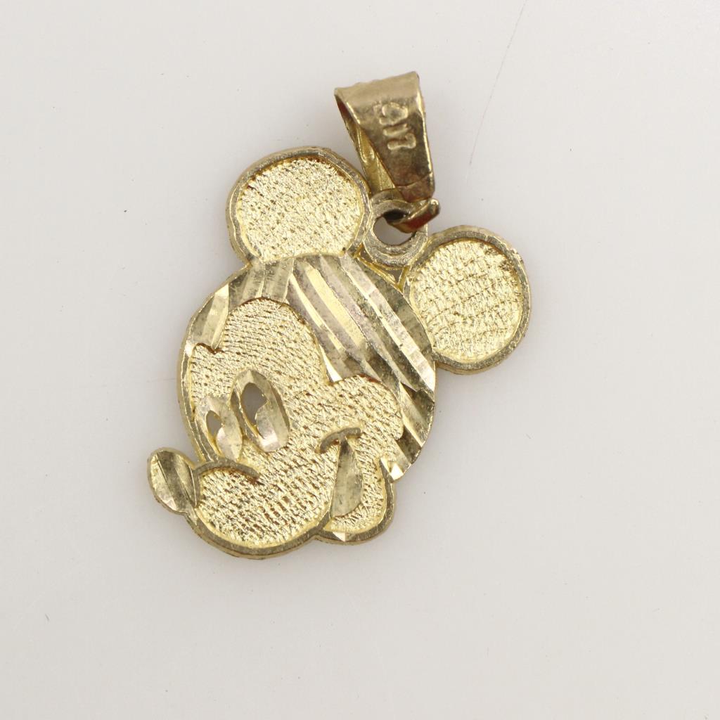 12kt Gold Mickey Mouse Pendant | Property Room