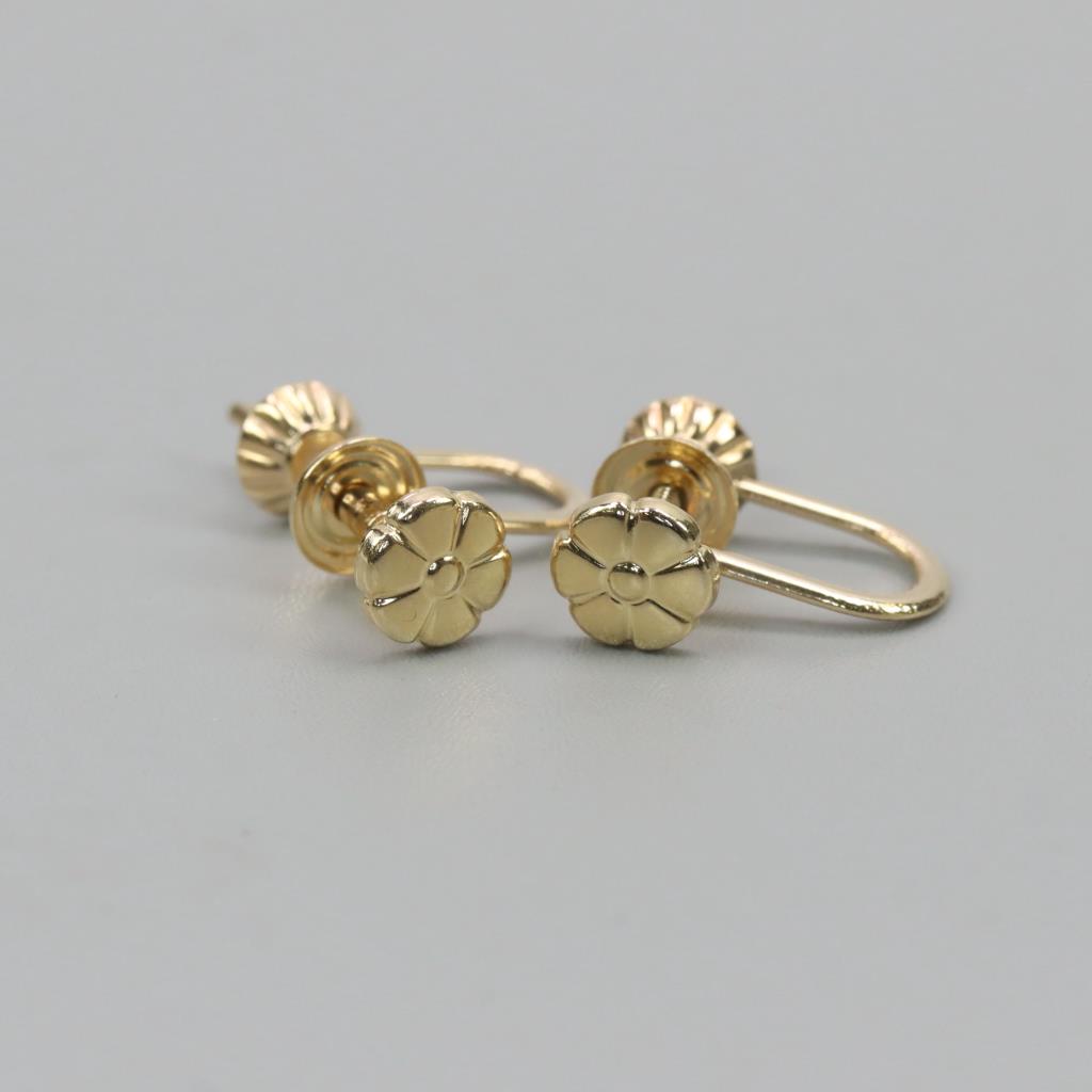 12kt Gold Screw Back Clip-On Earring Findings | Property Room
