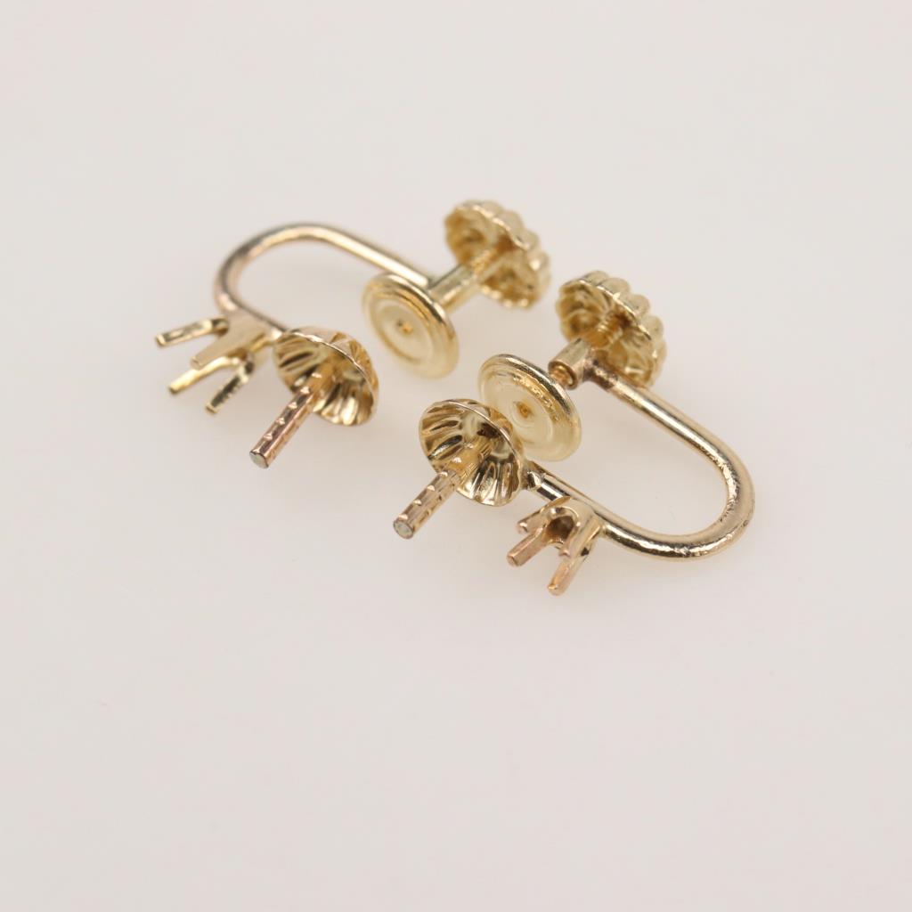 12kt Gold Screw Back Clip-On Earring Findings | Property Room