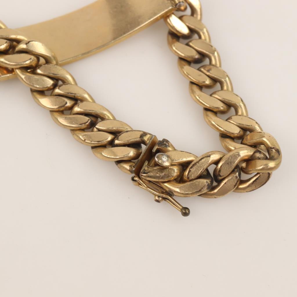 12kt Gold-filled Name Plate Bracelet | Property Room