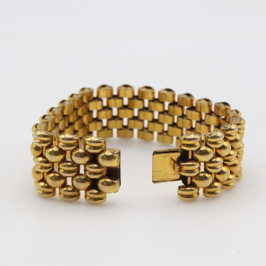 12kt Gold-filled Wide Band Bracelet | Property Room
