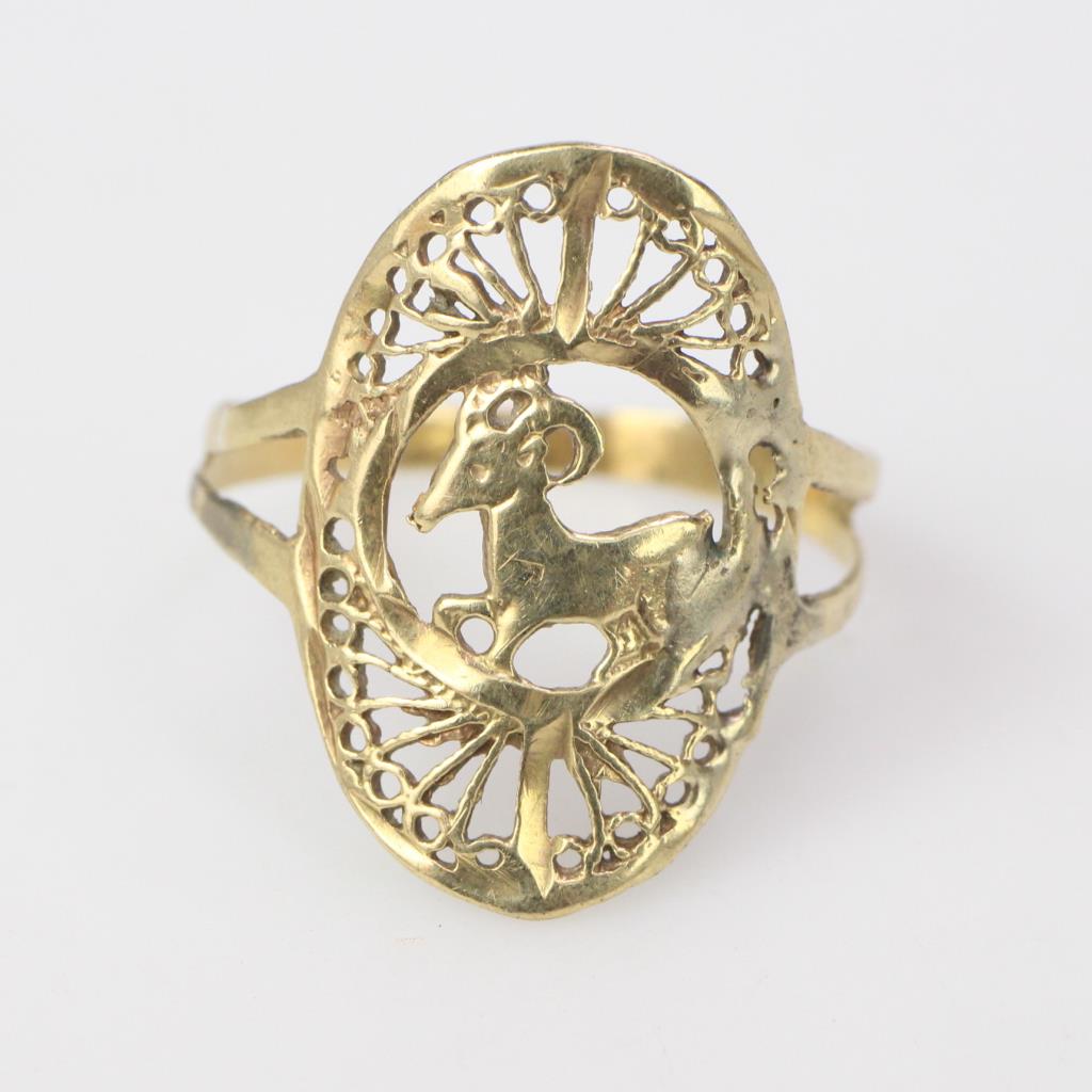 13k Gold 1.73g Aries Ring | Property Room