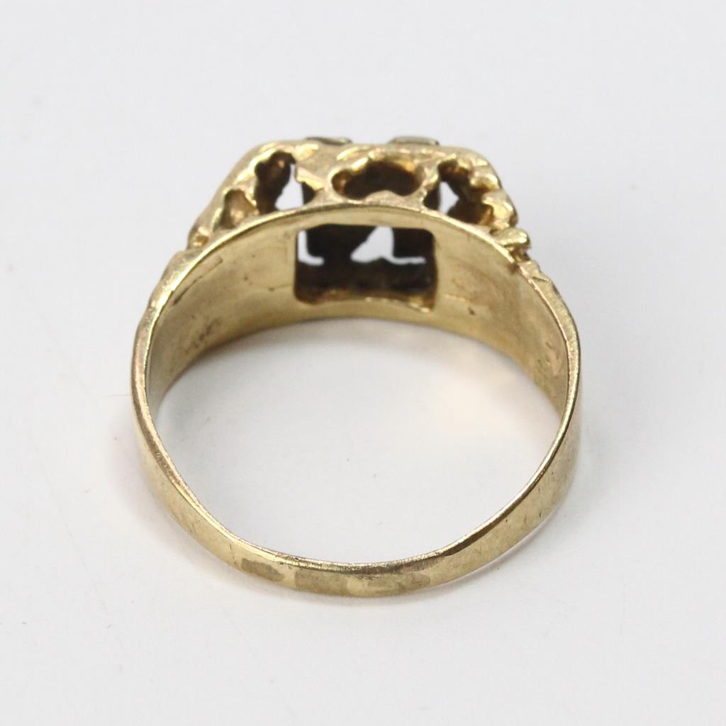 13k Gold 4.77g "N" Ring | Property Room