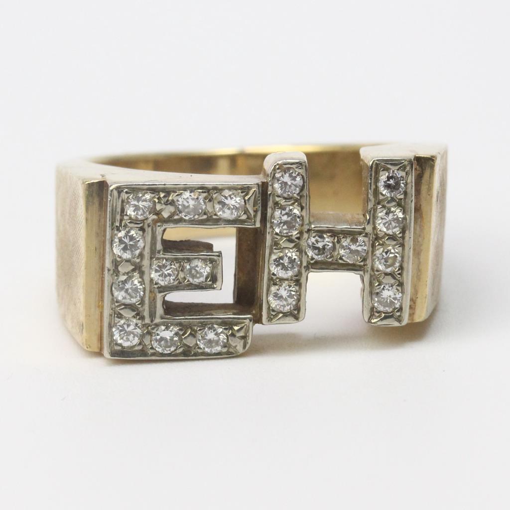 13kt Gold 13g Diamond EH Ring | Property Room