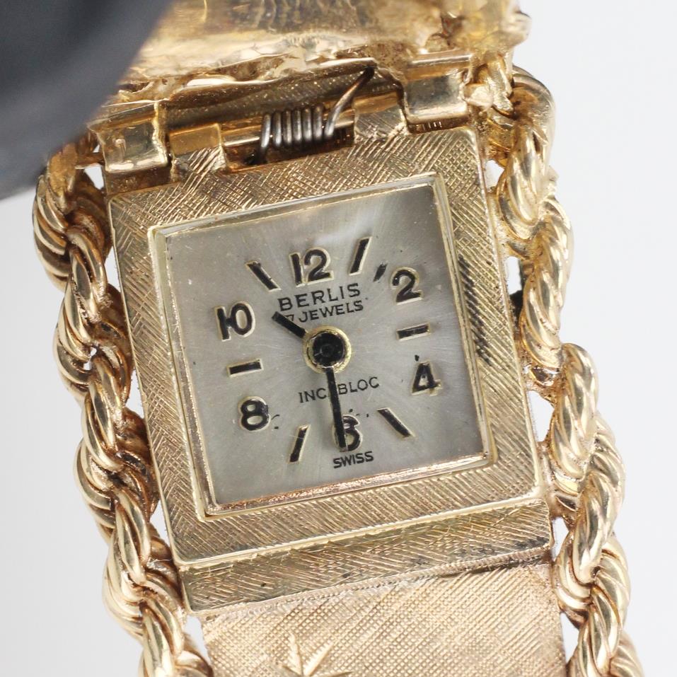 14 Gold Diamond Vintage Berlis Watch | Property Room